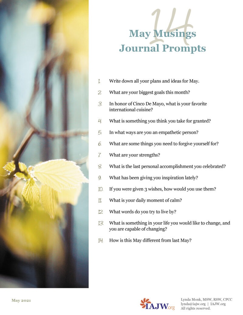 Monthly Journal Prompts Archives | The International Association for ...