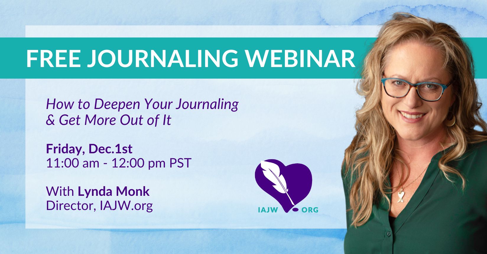 IAJW Free Journaling Webinar Sign Up | The International Association ...